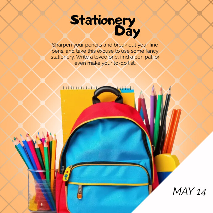 Copy of Stationery Day Instagram Post | PosterMyWall