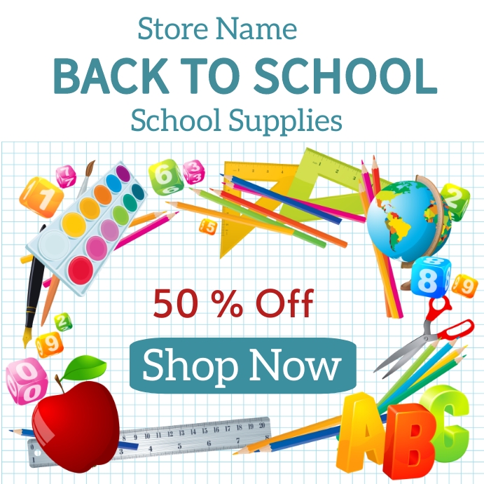 Stationery shop Instagram post Template | PosterMyWall