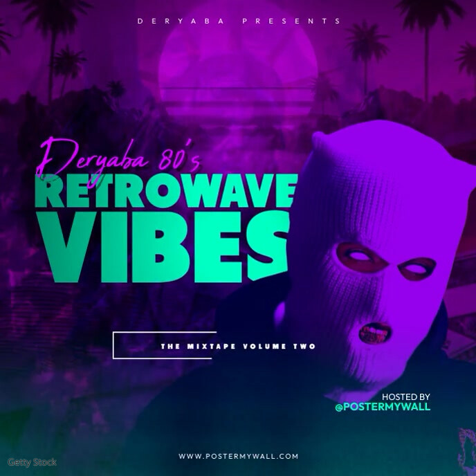 Copy of Statue of Liberty Retro Wave 80's Album Cover | PosterMyWall