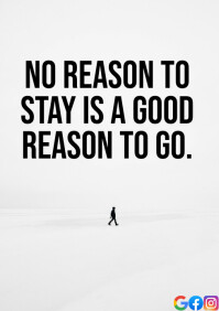STAY AND GO QUOTE TEMPLATE | PosterMyWall