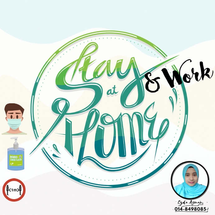 Stay At Home Template | PosterMyWall