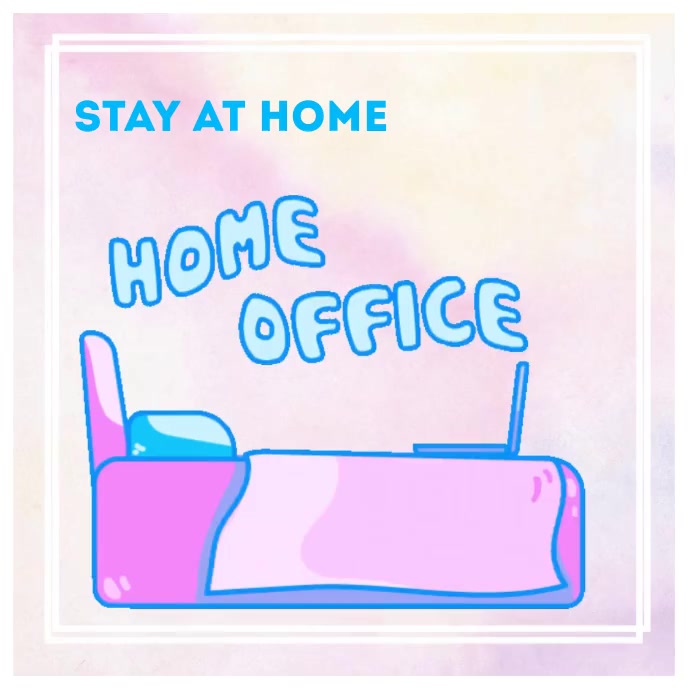Stay at home Template | PosterMyWall