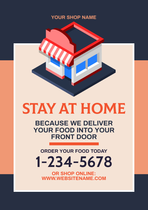 Stay at Home Flyer Template | PosterMyWall