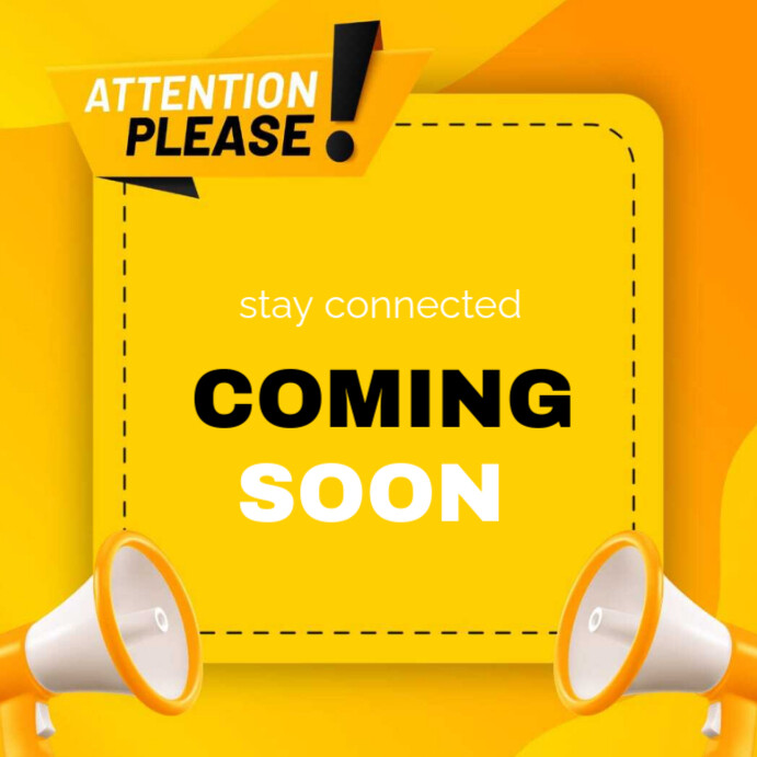 Stay connected coming soon Template | PosterMyWall