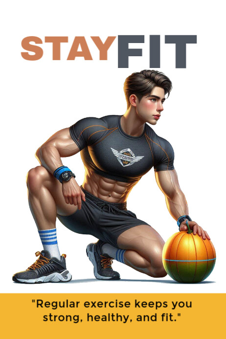 Copy of Stay fit | PosterMyWall