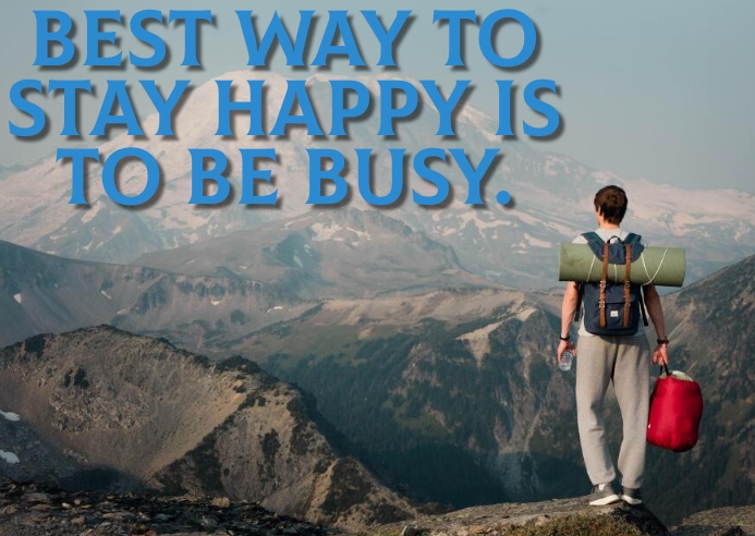 STAY HAPPY QUOTE TEMPLATE | PosterMyWall
