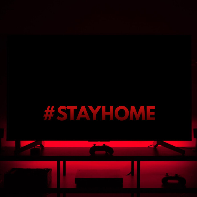 Stay Home coronavirus instagram post Template | PosterMyWall