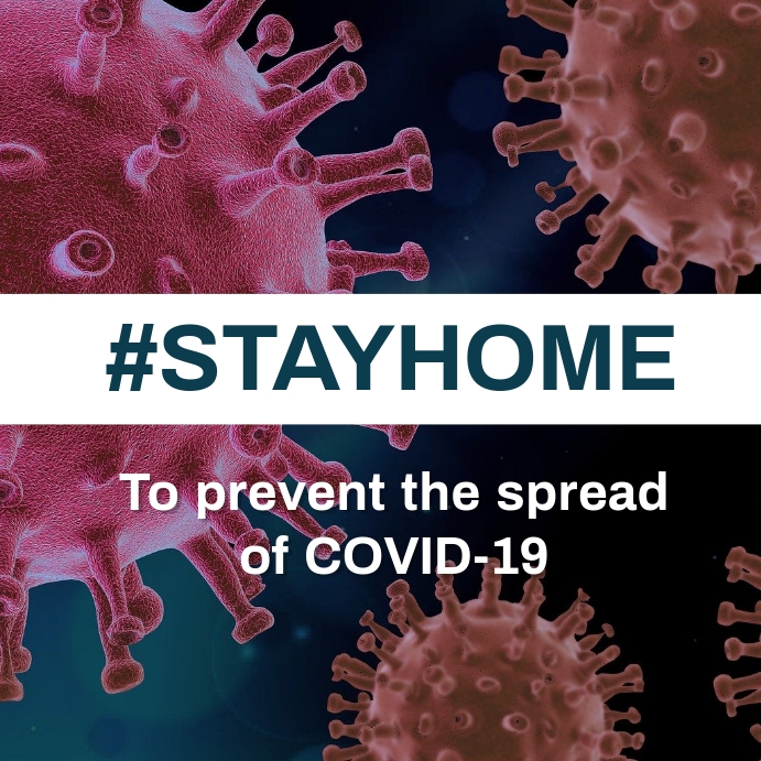 Stay home Template | PosterMyWall