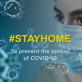 Stay home Template | PosterMyWall
