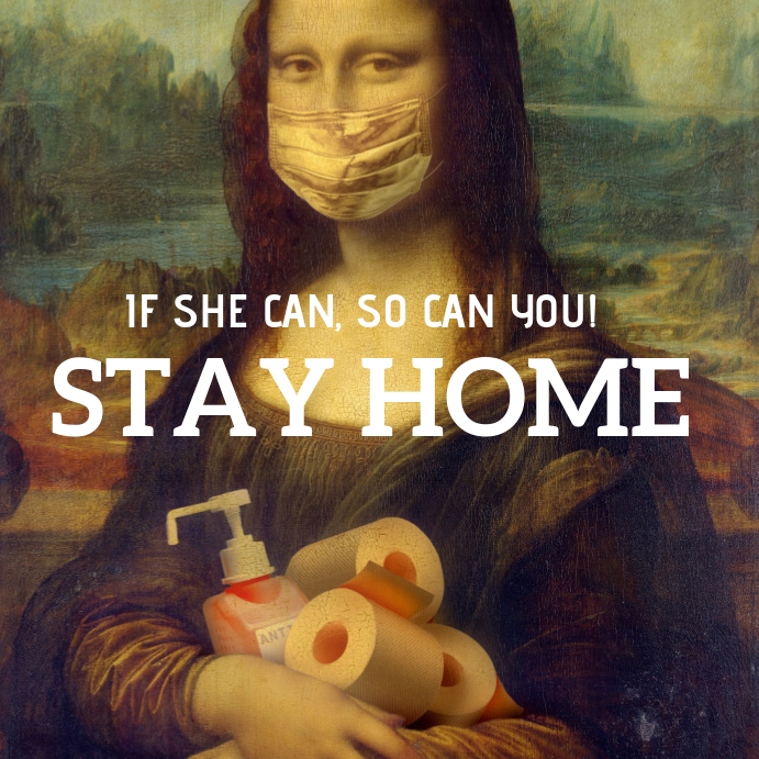 STAY HOME Template | PosterMyWall