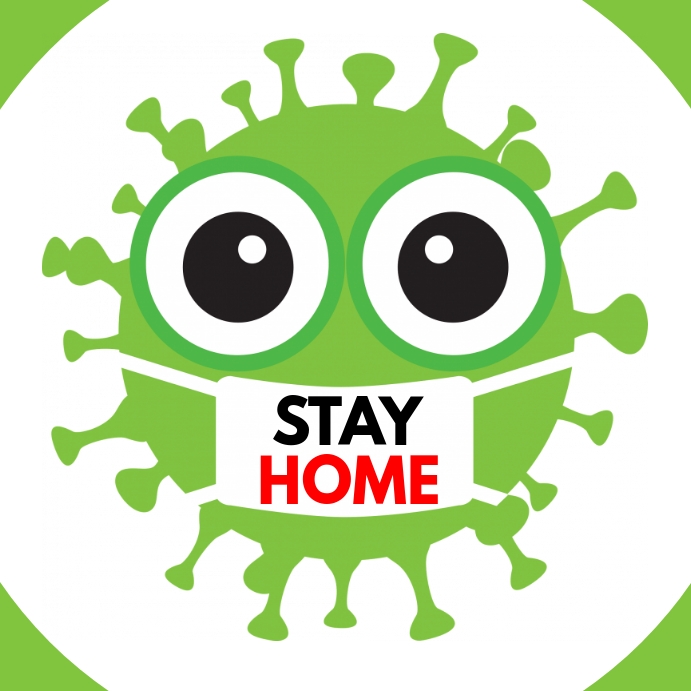 stay home instagram post design template | PosterMyWall