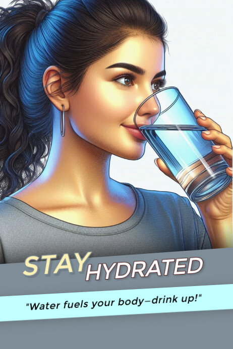 Stay hydrated Template | PosterMyWall