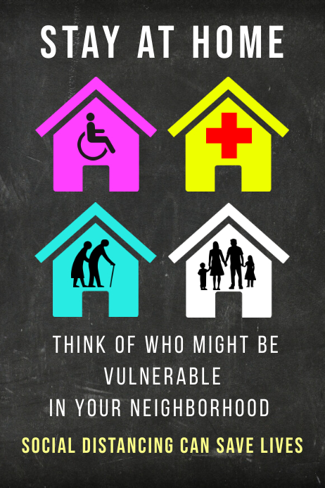 Stay Inside Template | PosterMyWall