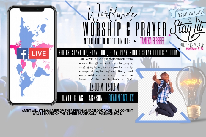 Stay Lit Worship Template | PosterMyWall
