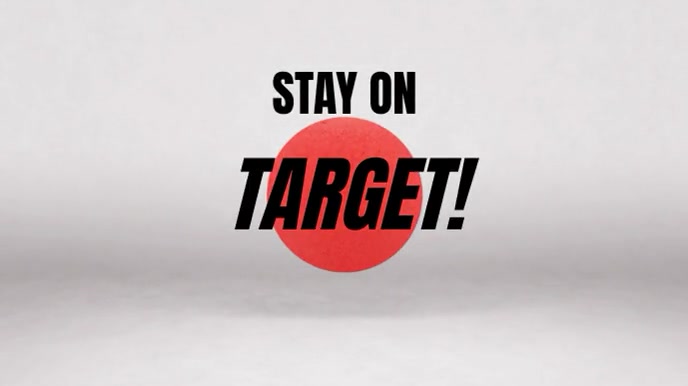 STAY ON TARGET! Template | PosterMyWall