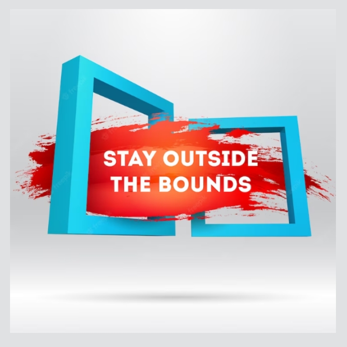Plantilla de Stay Outside The Bounds | PosterMyWall