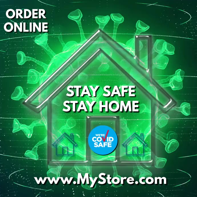 Stay Safe Stay Home Coronavirus Template | PosterMyWall
