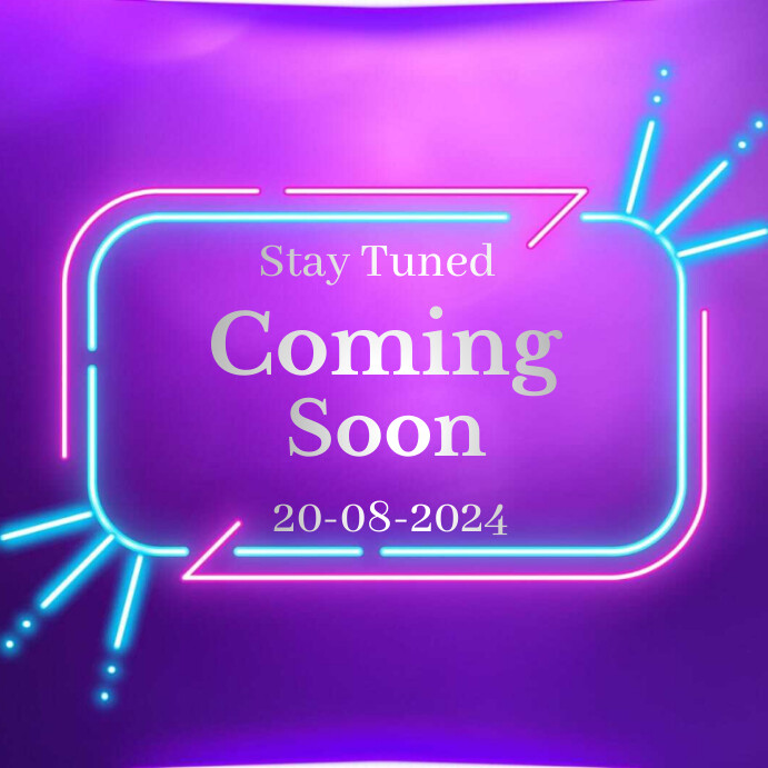 Stay Tuned Coming Soon Celebration Template Postermywall