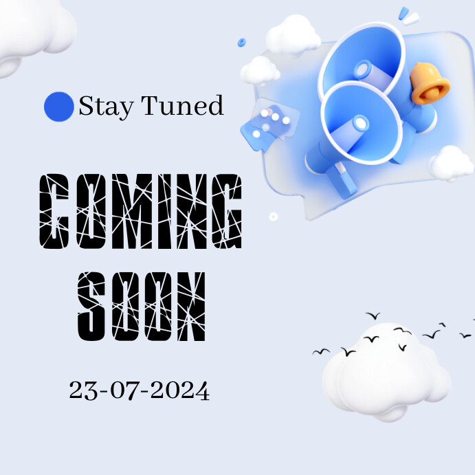 Stay Tuned Coming Soon Celebration Template Postermywall