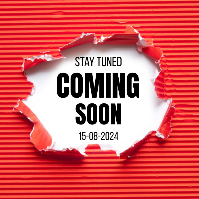 Stay tuned coming Soon Template | PosterMyWall