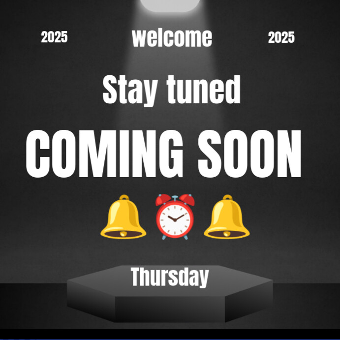 Stay tuned coming soon Template | PosterMyWall