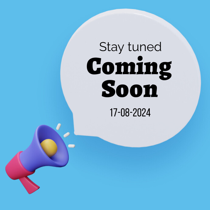 Stay tuned coming Soon Template | PosterMyWall