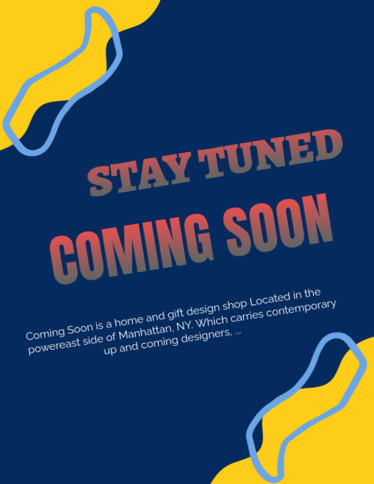 Stay tuned coming soon Templat | PosterMyWall