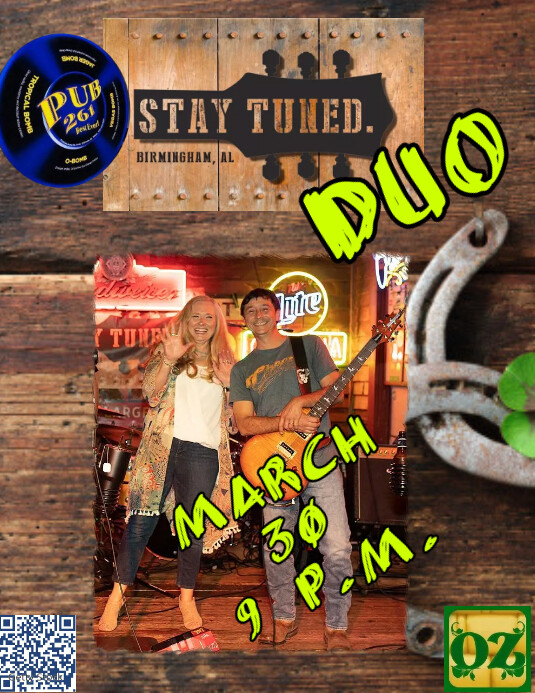Stay Tuned Duo Template | PosterMyWall