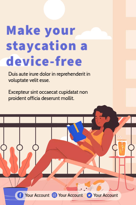 Plantilla de Staycation Holiday Template | PosterMyWall