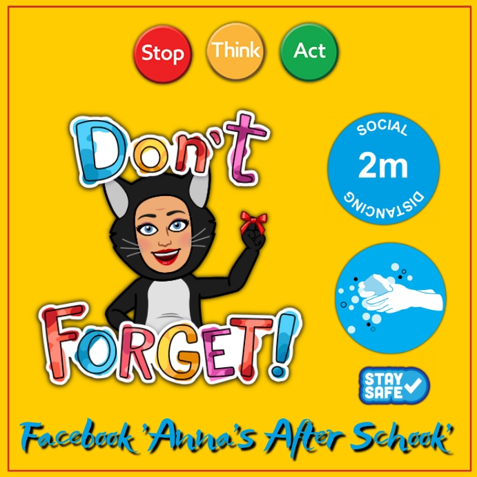 Staying Safe STOP Think Act Template | PosterMyWall