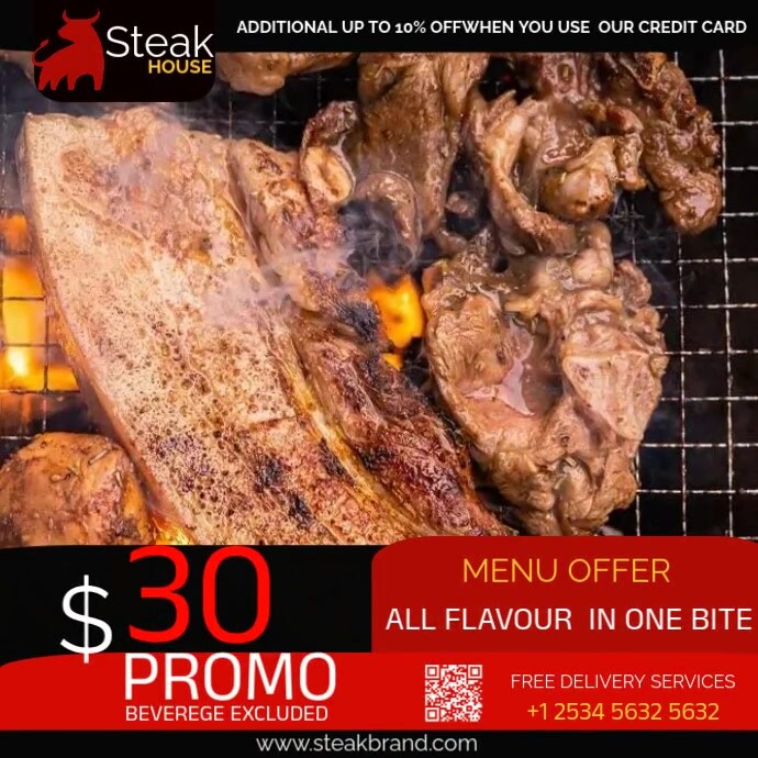 steak Template | PosterMyWall