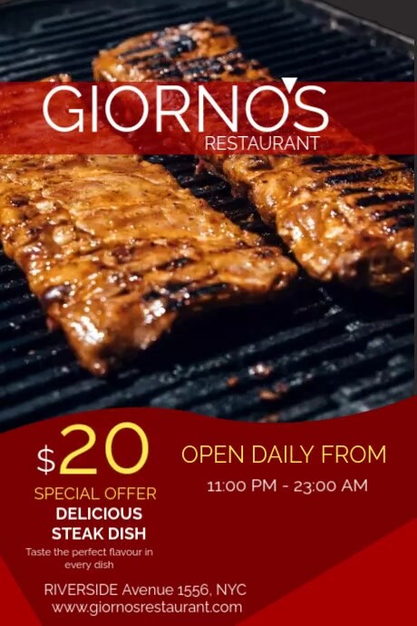 steak Template | PosterMyWall