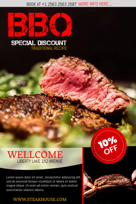 steak Template | PosterMyWall