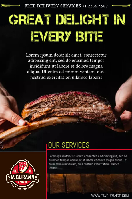 steak Template | PosterMyWall