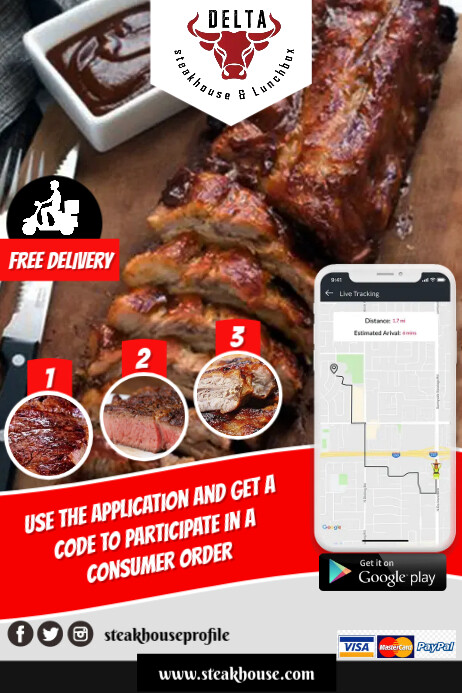 STEAK Template | PosterMyWall