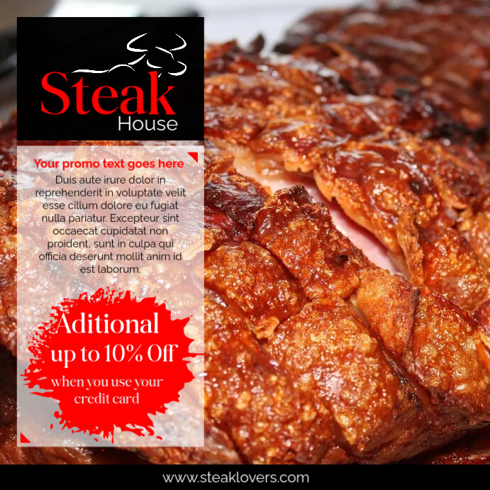 steak Template | PosterMyWall