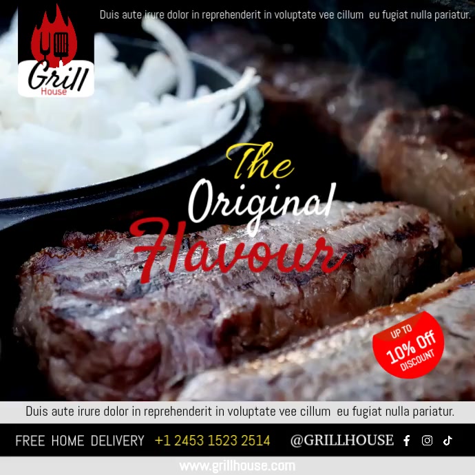 Modèle steak | PosterMyWall