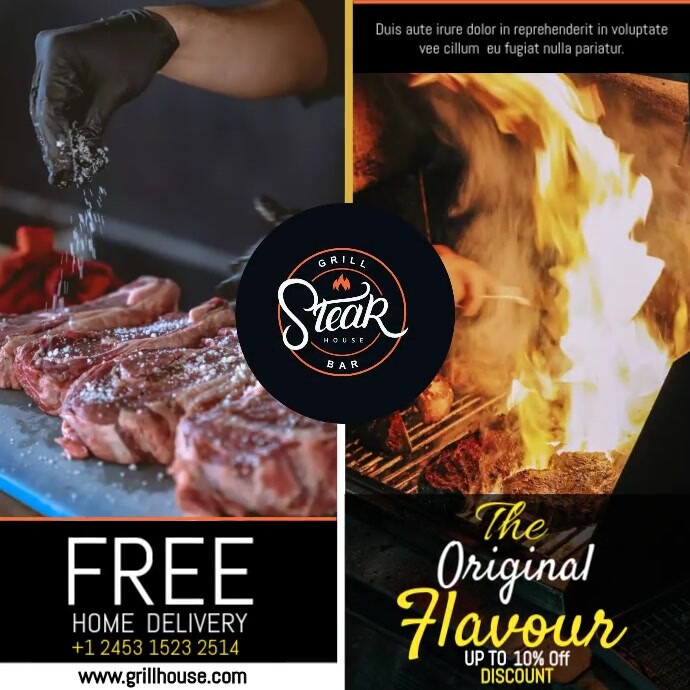 steak Template | PosterMyWall