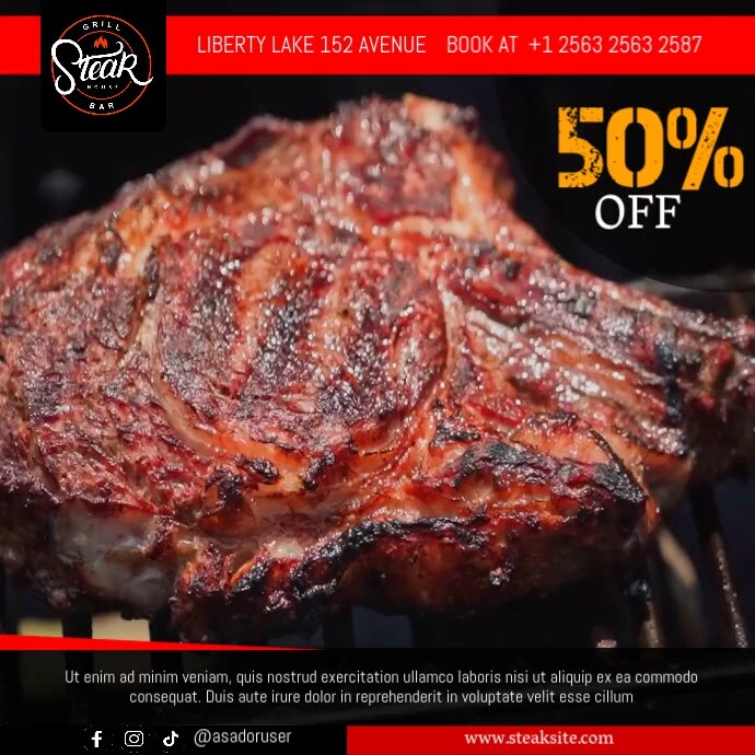 steak Template | PosterMyWall