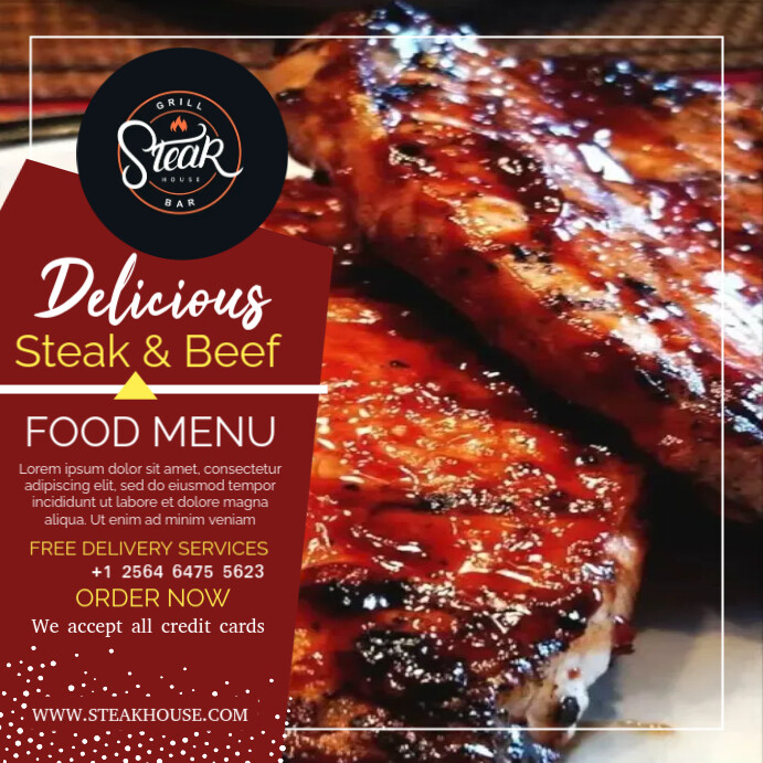 STEAK Template | PosterMyWall