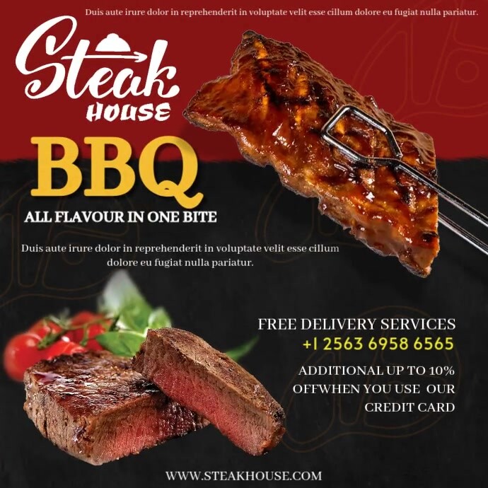 steak Template | PosterMyWall