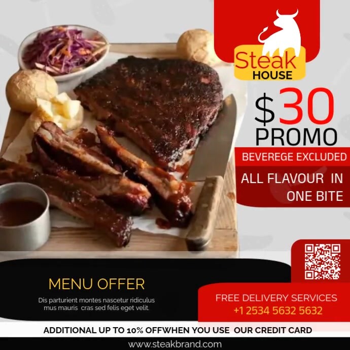 steak Template | PosterMyWall