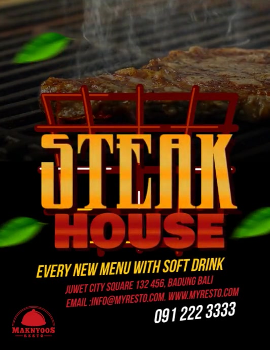 Steak House Best Deals Template | PosterMyWall