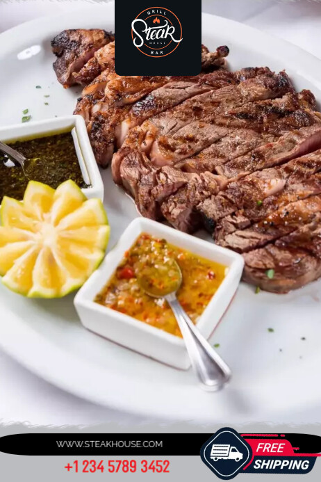 STEAK HOUSE Template | PosterMyWall