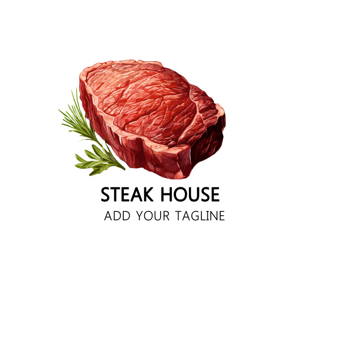 Steak house logo Template | PosterMyWall