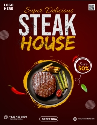 Beef Steak Menu Template | PosterMyWall