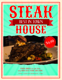 Steak Night Flyer Template | PosterMyWall