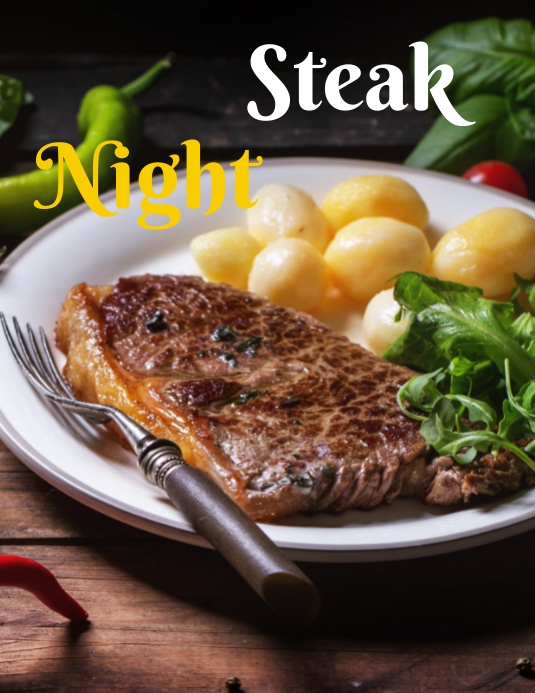 steak night Template | PosterMyWall