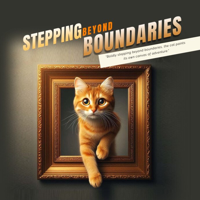 Plantilla de Stepping beyond boundaries | PosterMyWall