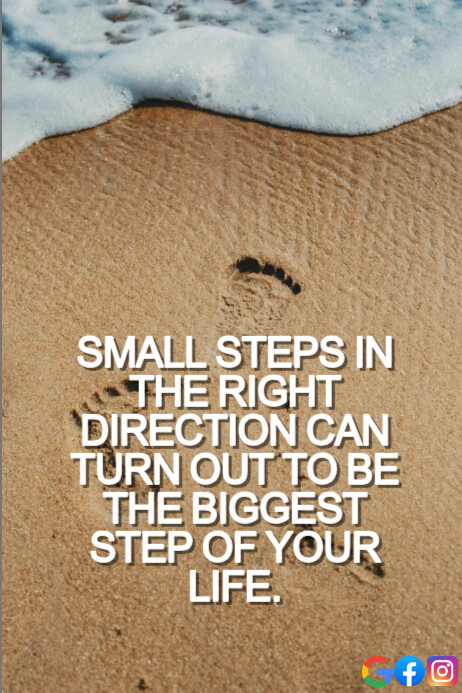 STEPS AND LIFE QUOTE TEMPLATE | PosterMyWall